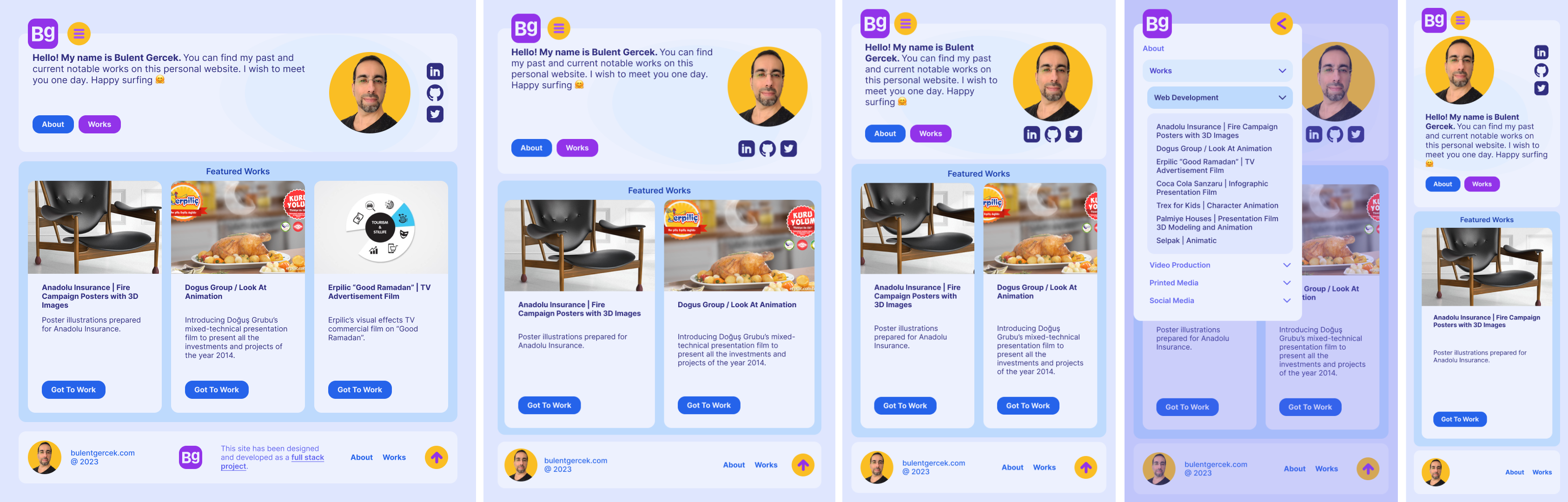 GitHub - bulentgercek/bg-portfolio: This is Node.js full stack web app development repository ...